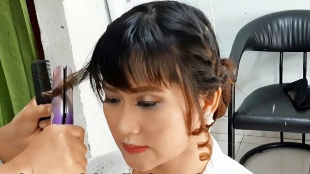 Tutorial Gaya Rambut Curly Antena Bangs yang Sedang Hits - Salwa Salon